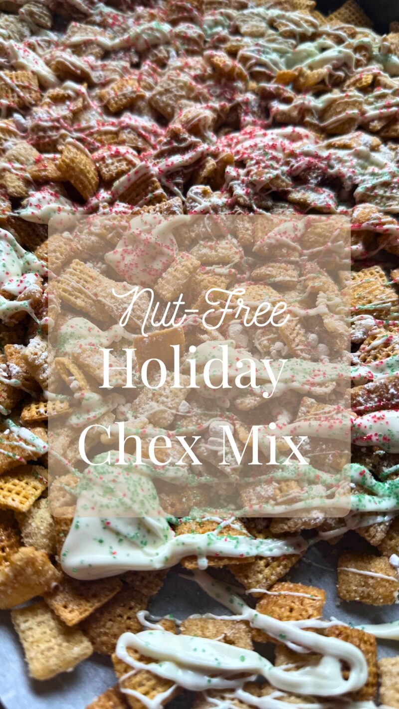Nut-Free Holiday Chex Mix - The Allergy Mom Diaries